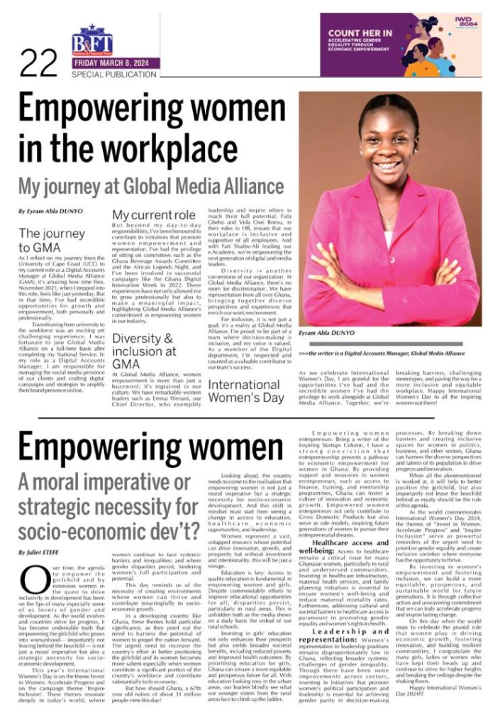 Empowering Women in the Workplace: My Journey at Global Media Alliance ...